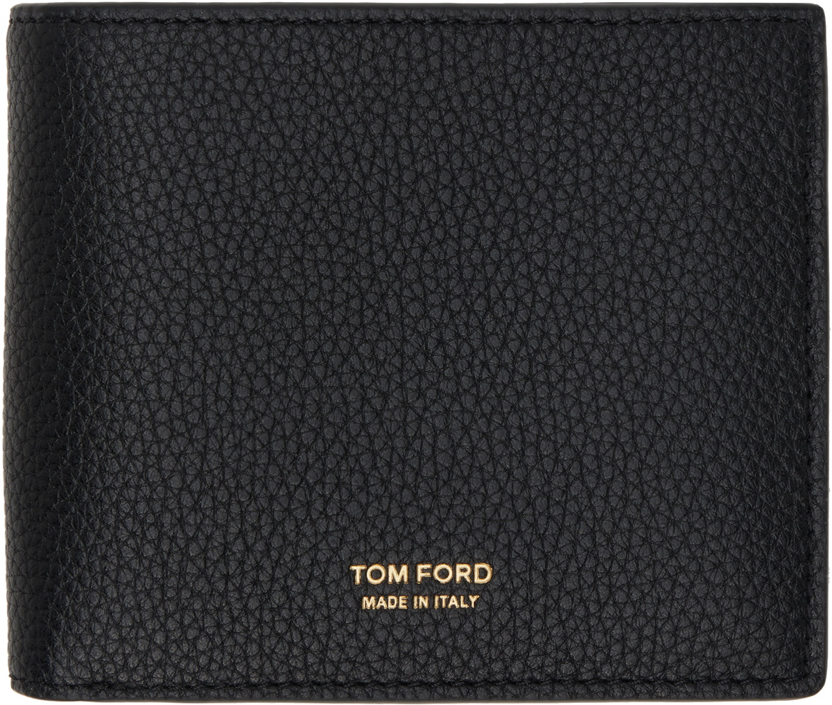 TOM FORD Black Grain Leather Classic Bifold Wallet TOM FORD