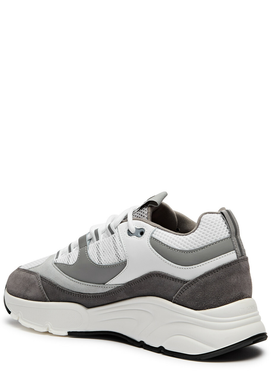 Cleens Aero Runner Panelled Mesh Sneakers Grey Cleens
