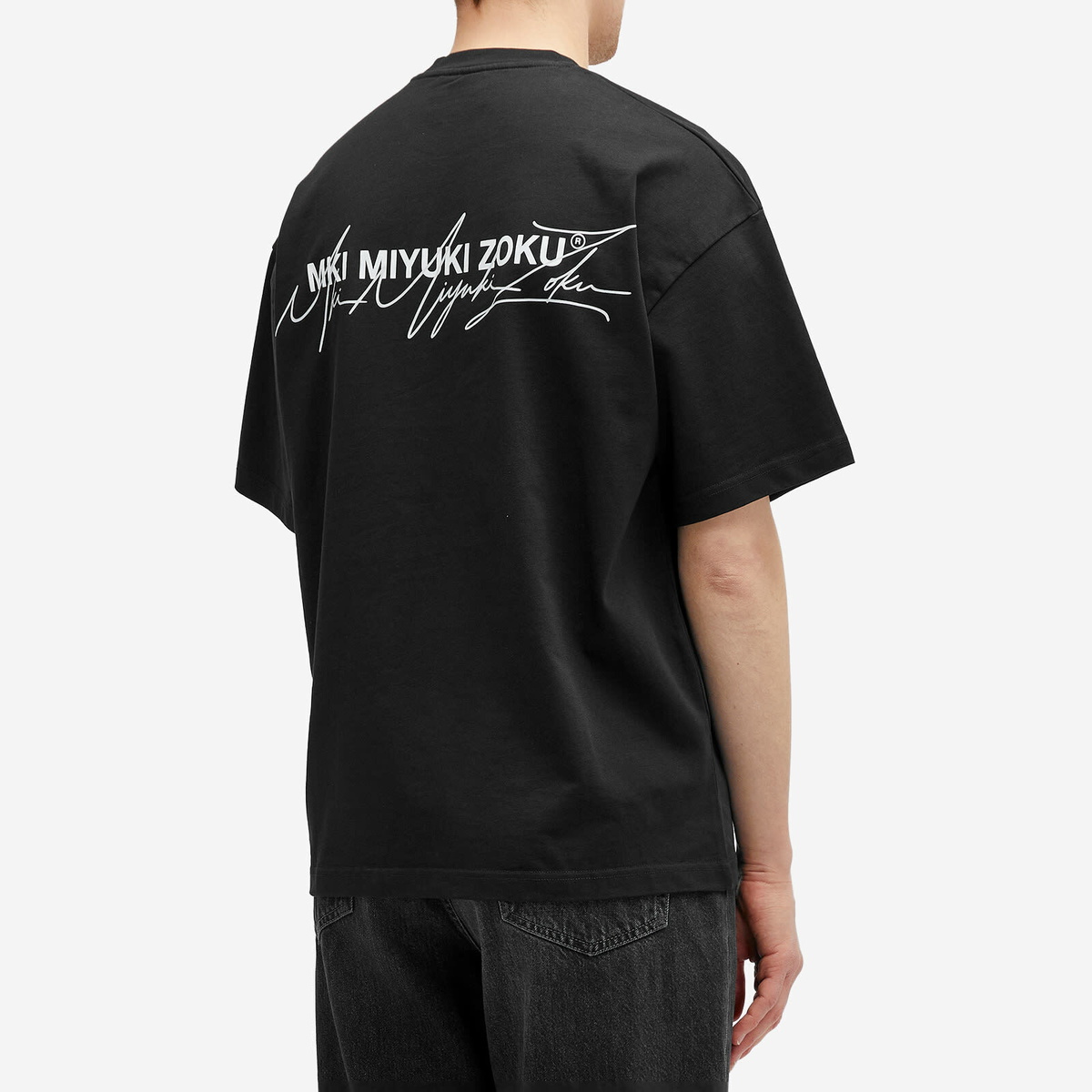 MKI Men's Signature Overlay T-Shirt in Black MKI Miyuki-Zoku