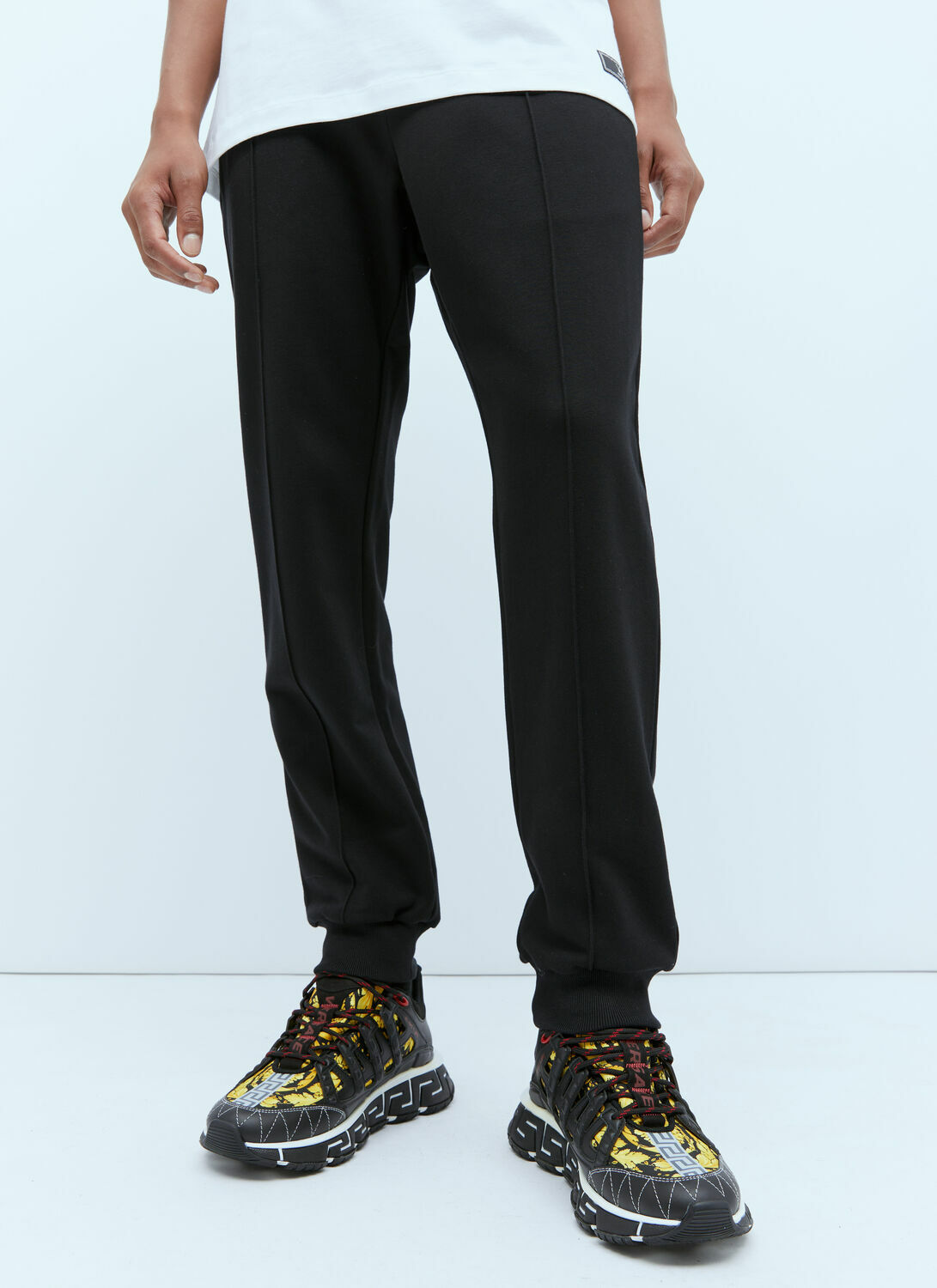 Versace Logo Embroidery Track Pants Versace