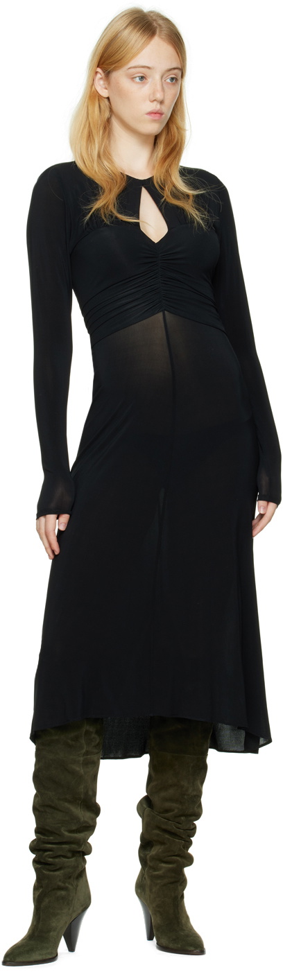 Isabel Marant Black Jinelima Midi Dress Isabel Marant