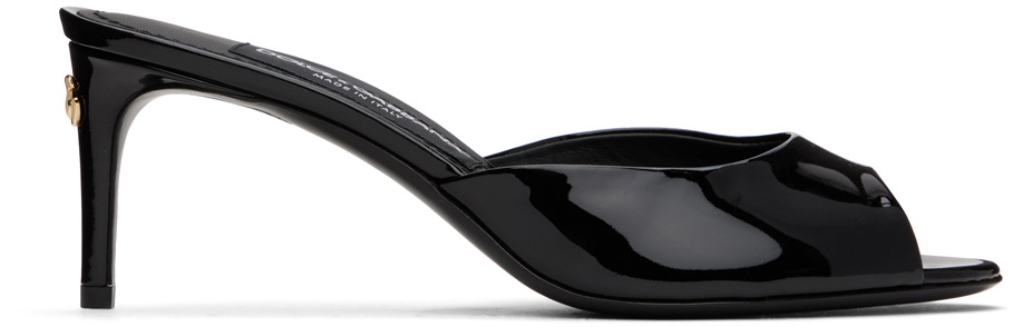 Dolce&Gabbana Black Patent Leather Mules Dolce & Gabbana