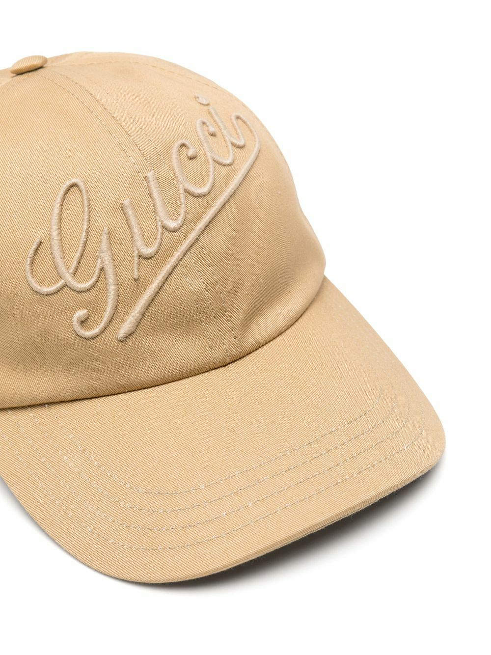 Gucci Brown Logo-Embroidered Baseball Cap Gucci