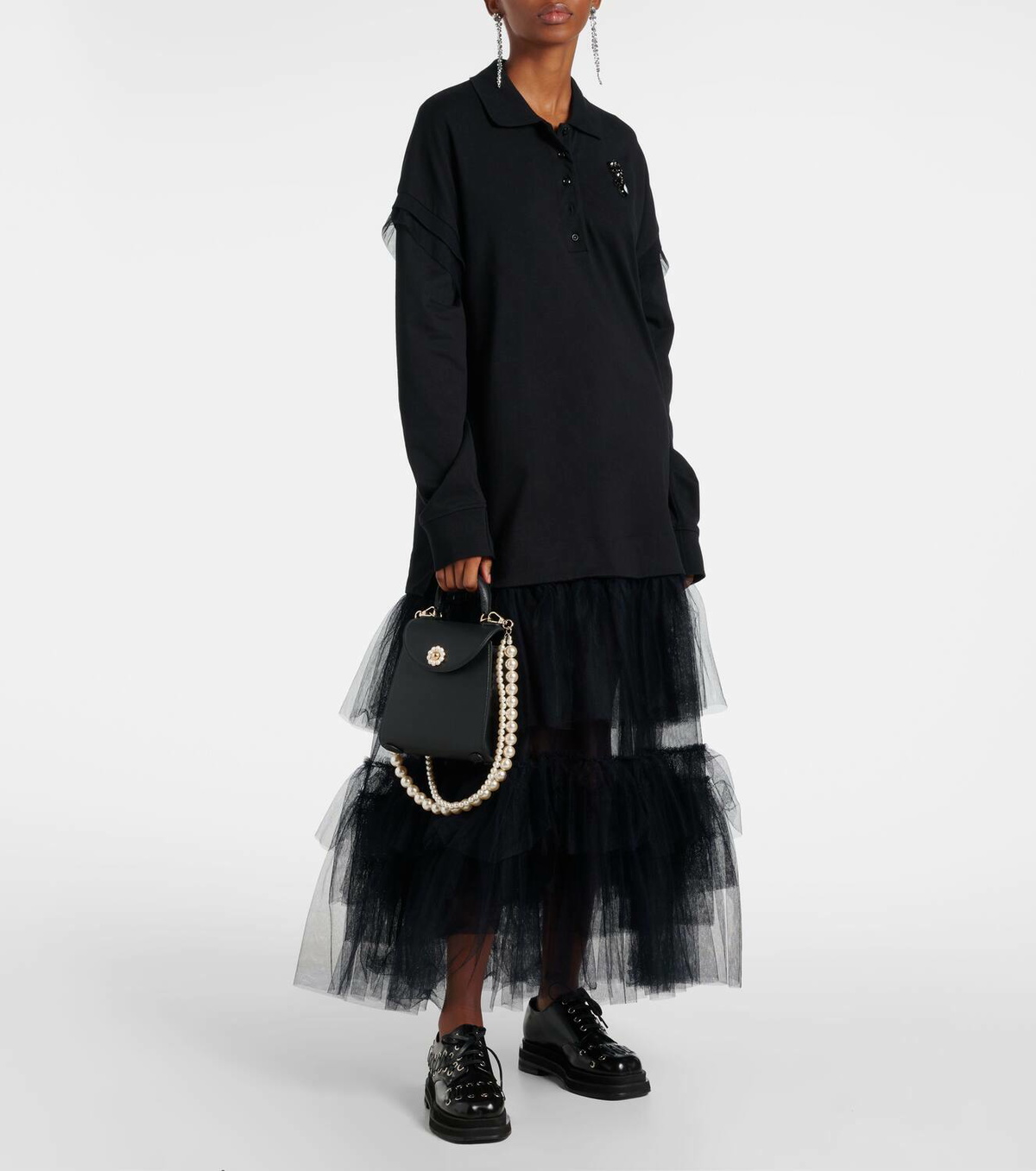 Simone Rocha Valentine Mini leather shoulder bag Simone Rocha