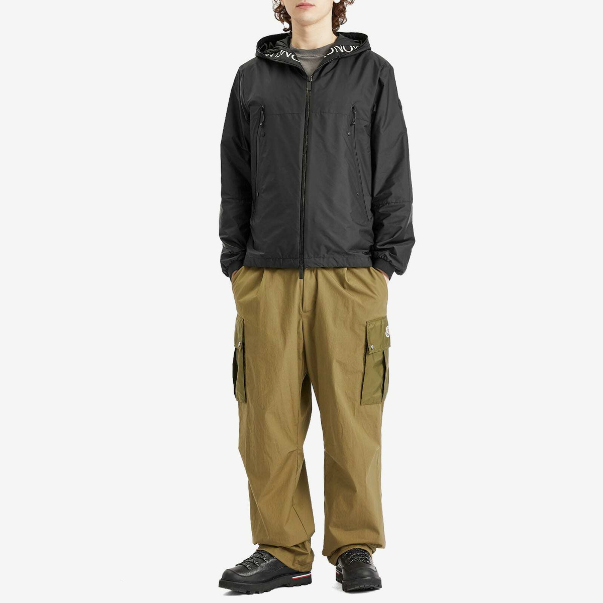 Moncler Men's Junichi Rain Jacket in Black Moncler