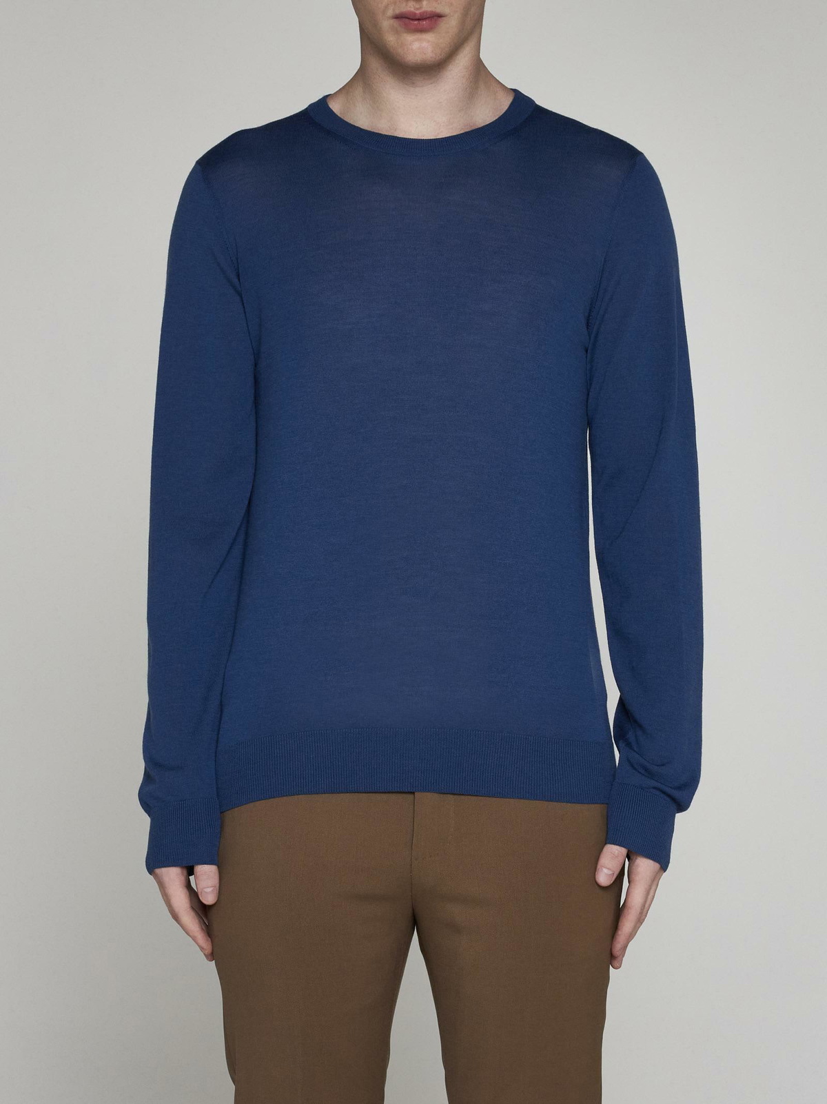 Piacenza Cashmere Wool Crewneck Sweater Piacenza Cashmere