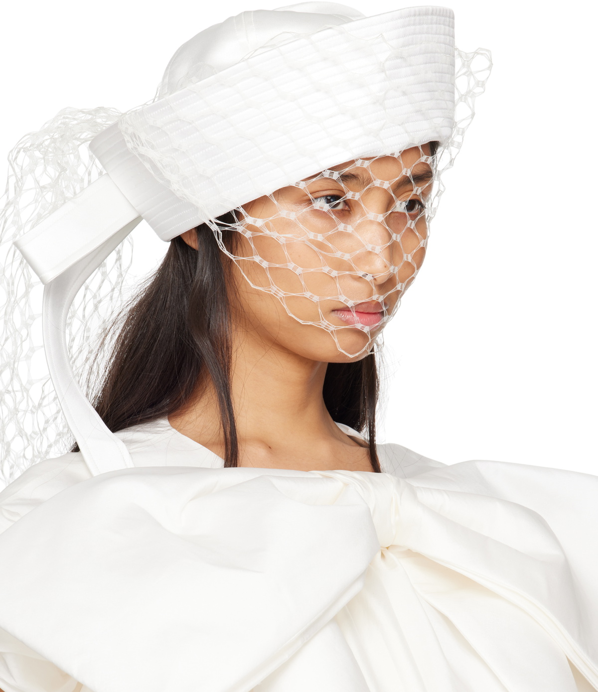 VAQUERA SSENSE Exclusive Bridal Capsule Sailor Hat Vaquera