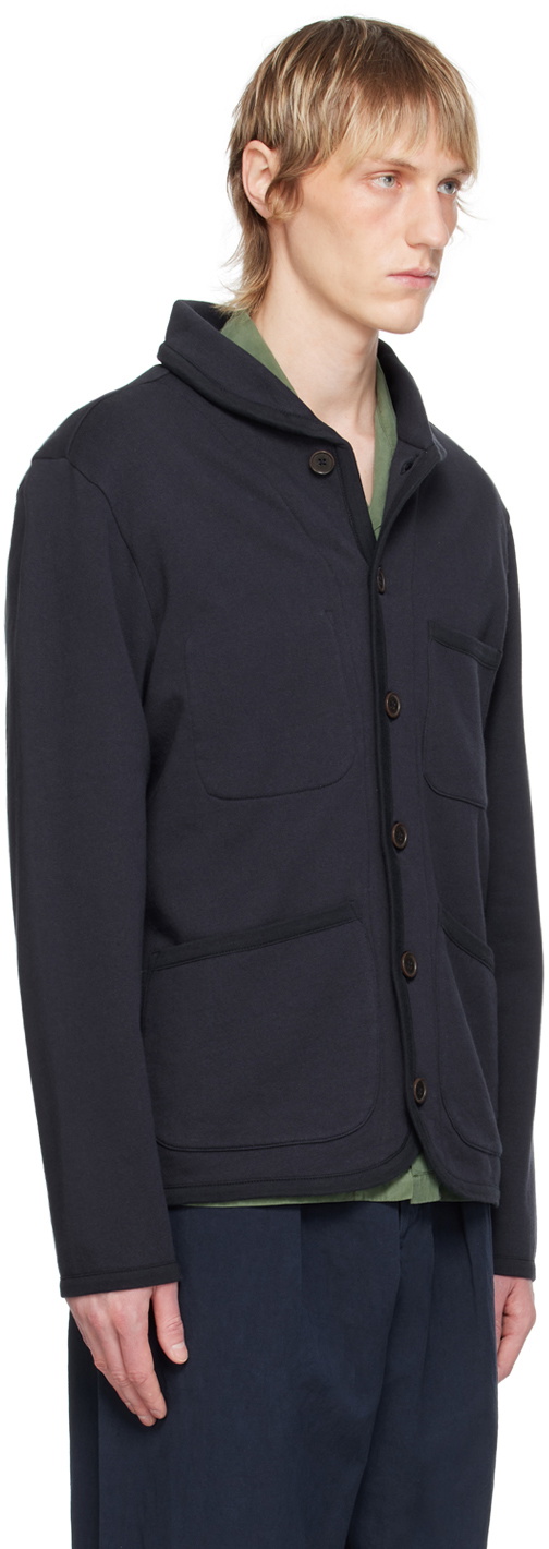 Universal Works Navy Button Jacket Universal Works