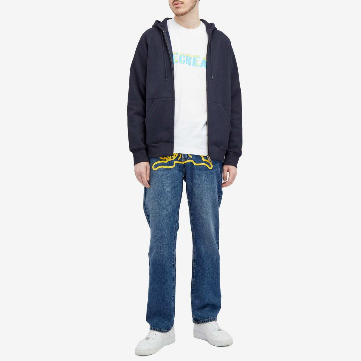 ICECREAM Men's Drippy T-Shirt in White ICECREAM