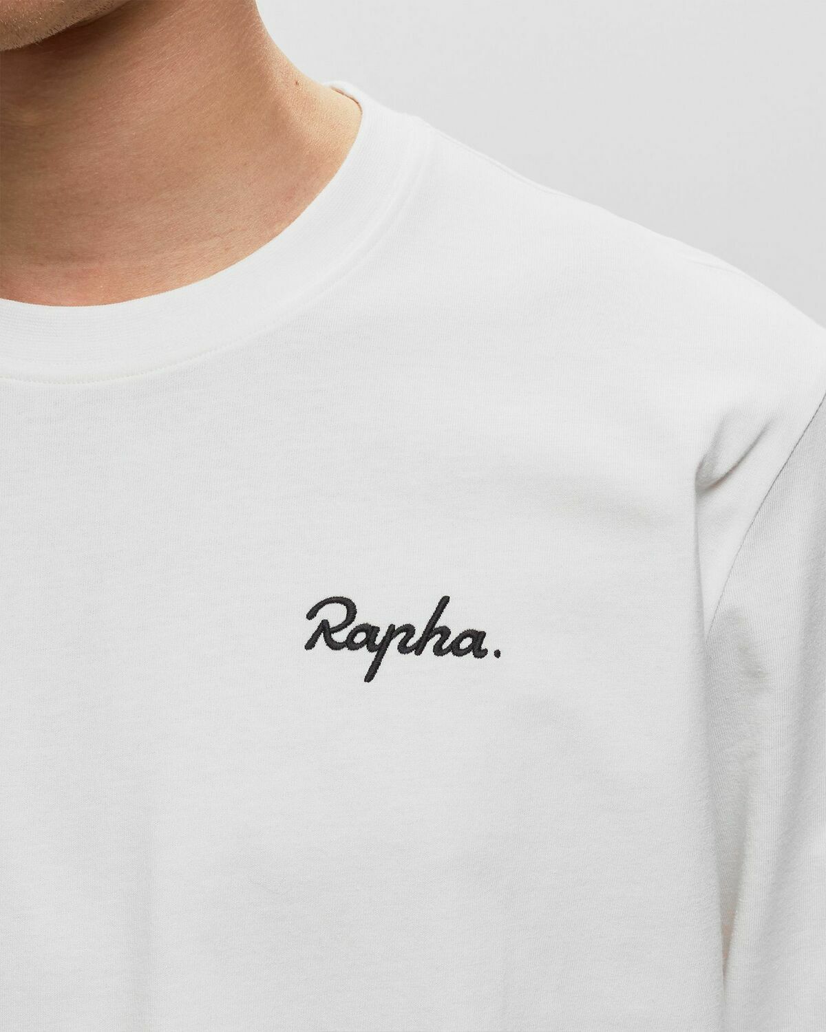 Rapha Logo Long Sleeve T Shirt White Longsleeves Rapha