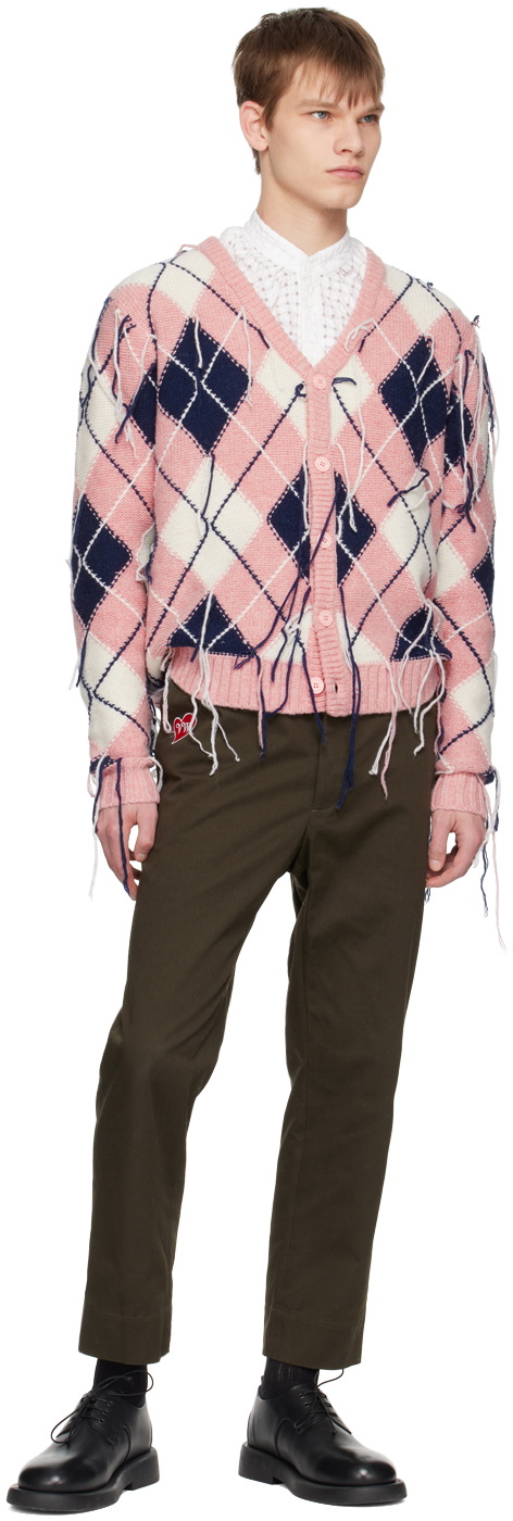 Charles Jeffrey LOVERBOY Pink Guddle Cardigan Charles Jeffrey Loverboy