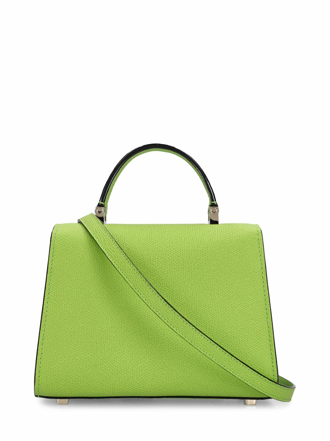 VALEXTRA - Micro Iside Grain Leather Top Handle Bag Valextra