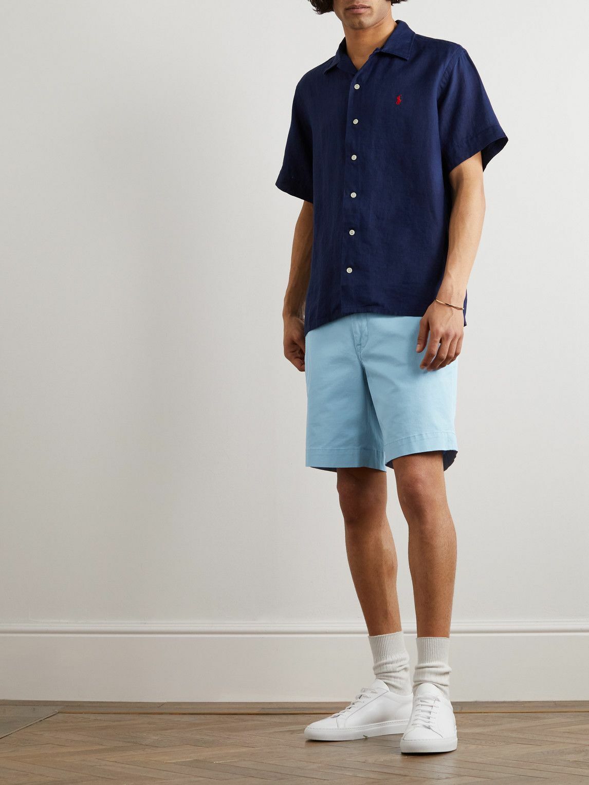 Polo Ralph Lauren - Straight-Leg Stretch-Cotton Twill Shorts - Blue ...