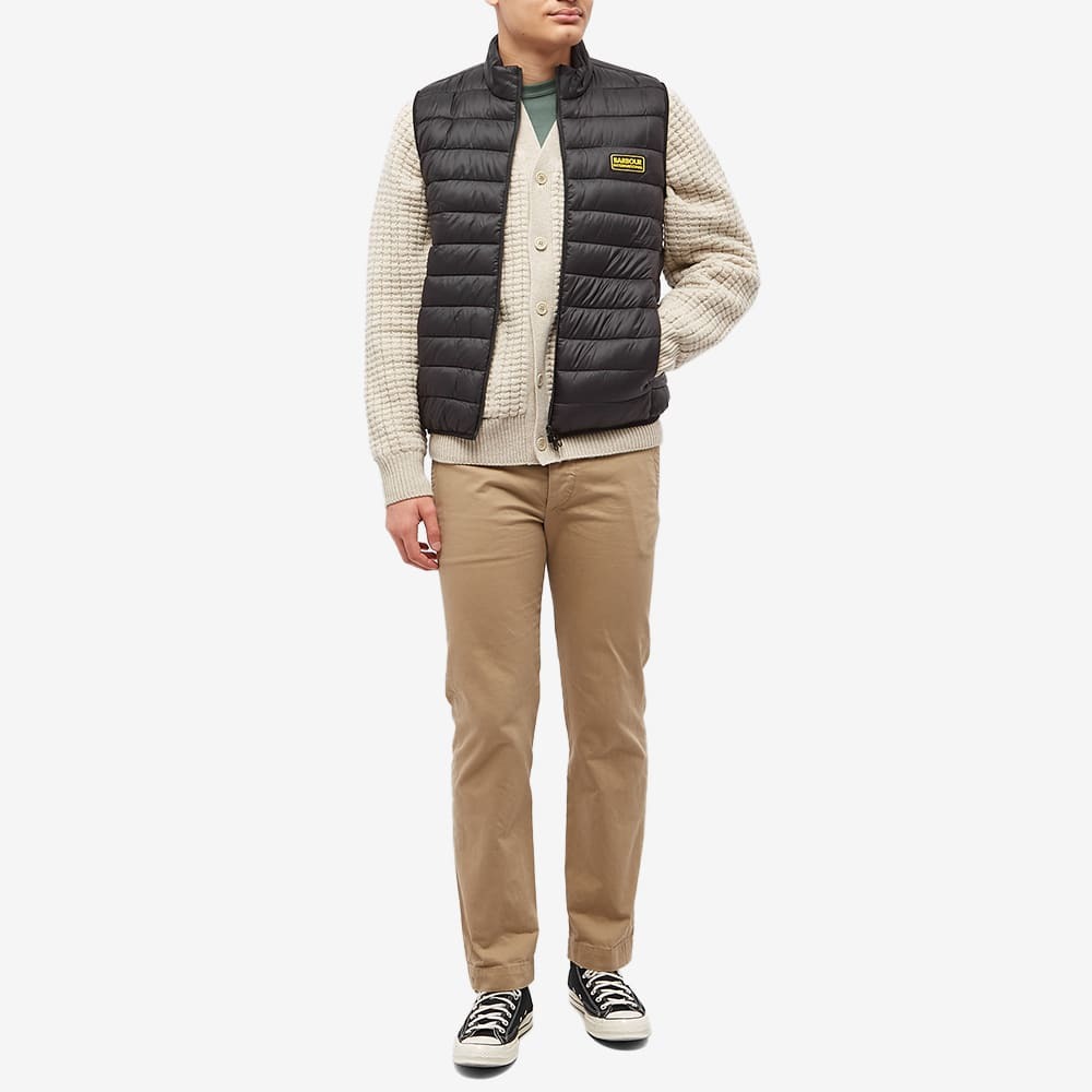 Barbour Men's International Racer Reed Gilet in Black Barbour