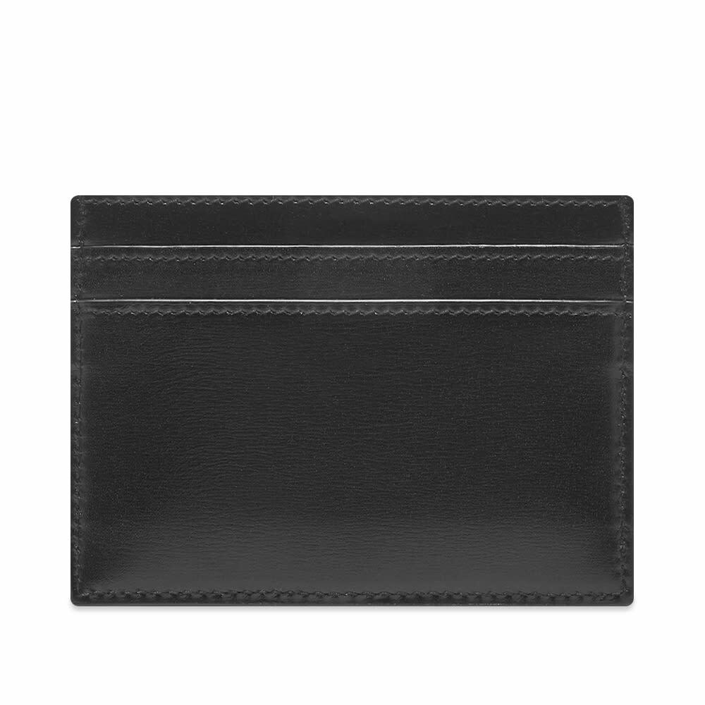 Saint Laurent Men's YSL Metal Logo Cardholder in Black Saint Laurent