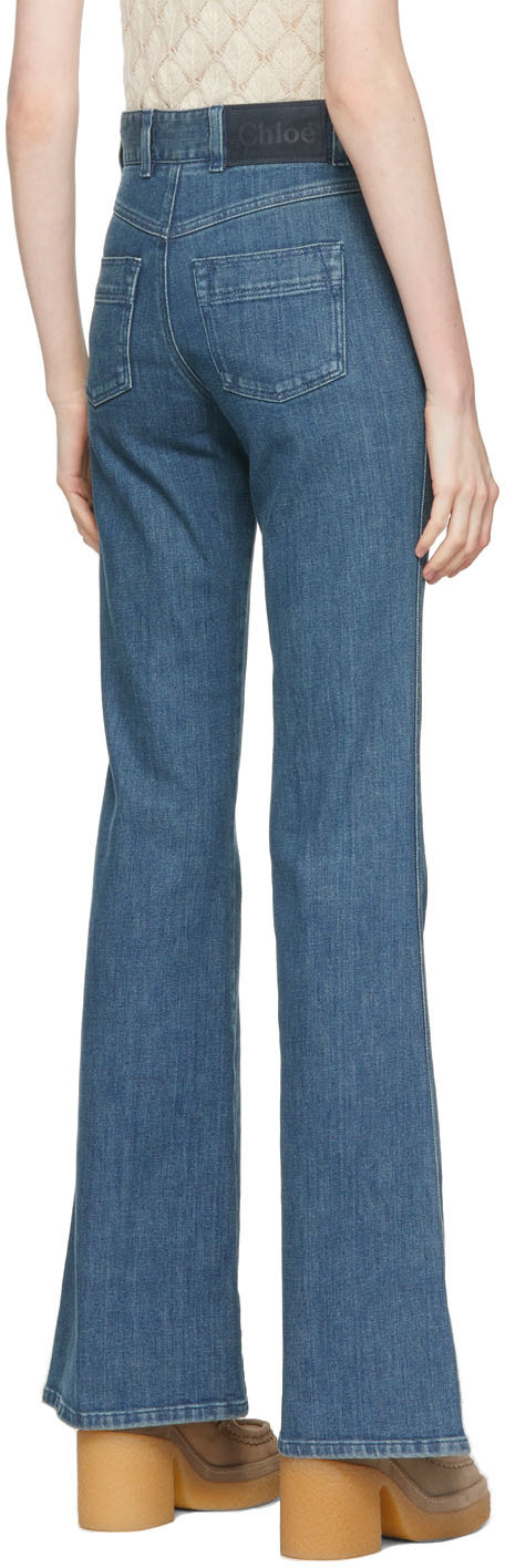 Chloé Blue Flare Jeans Chloe