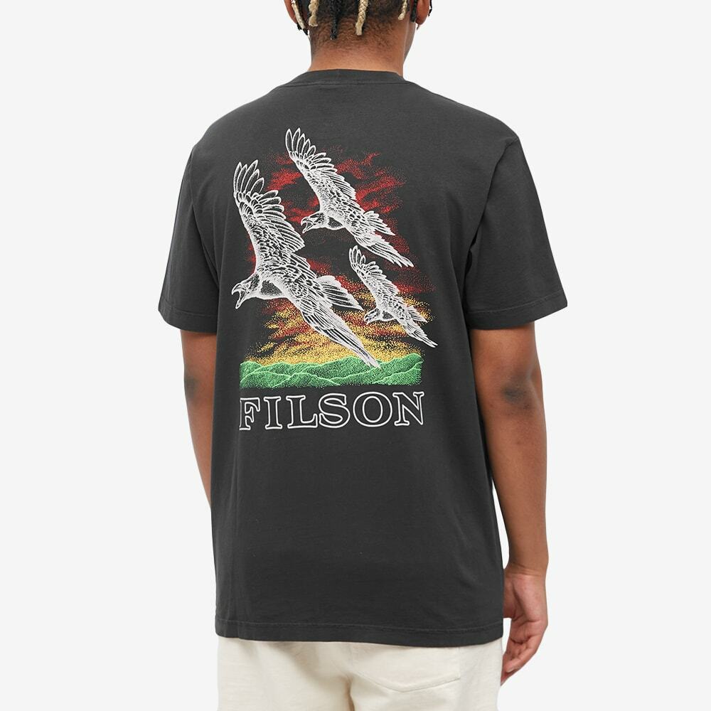 Filson Men's Logo Pioneer T-Shirt in Black Filson