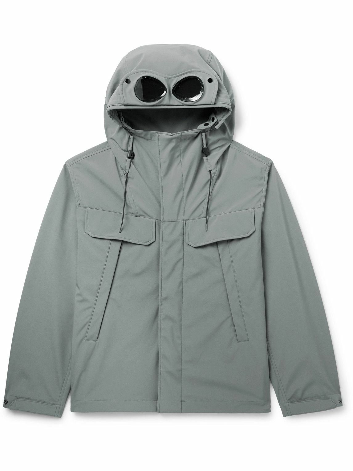 C.P. Company - Goggle C.P. Shell-R Hooded Jacket - Gray C.P. Company