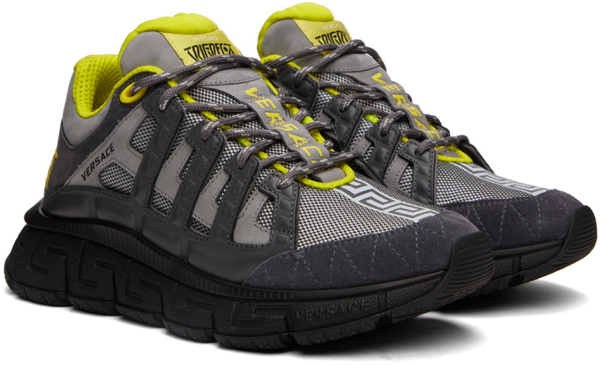 Versace Gray Trigreca Sneakers Versace