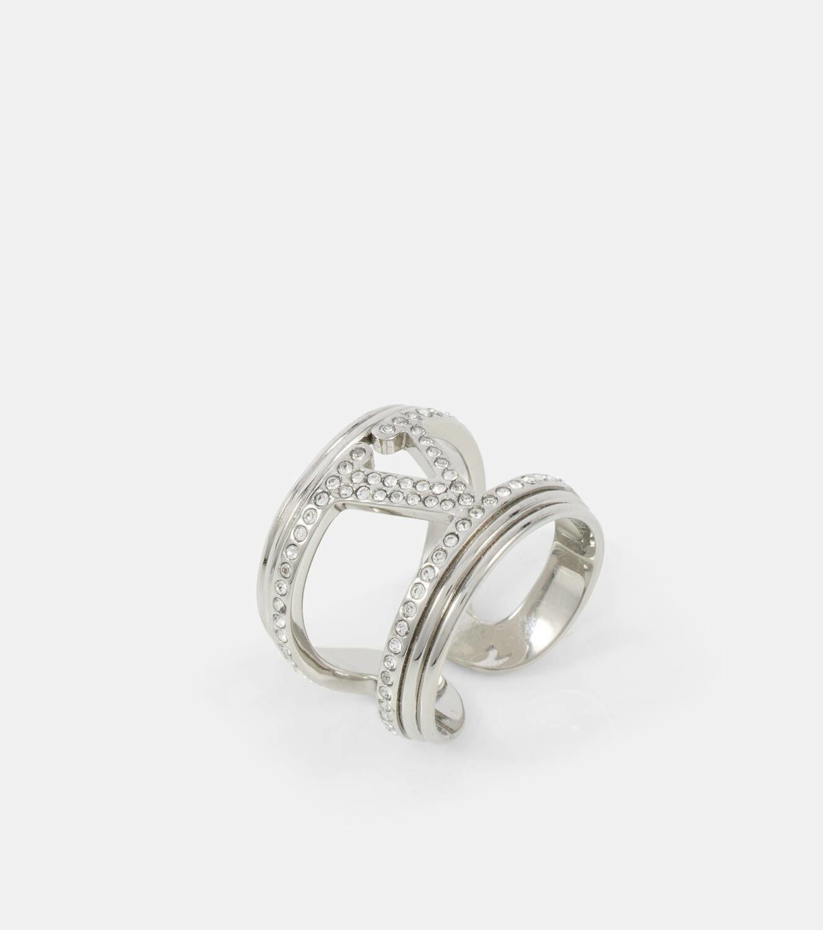 Valentino VLogo crystal-embellished ring Valentino