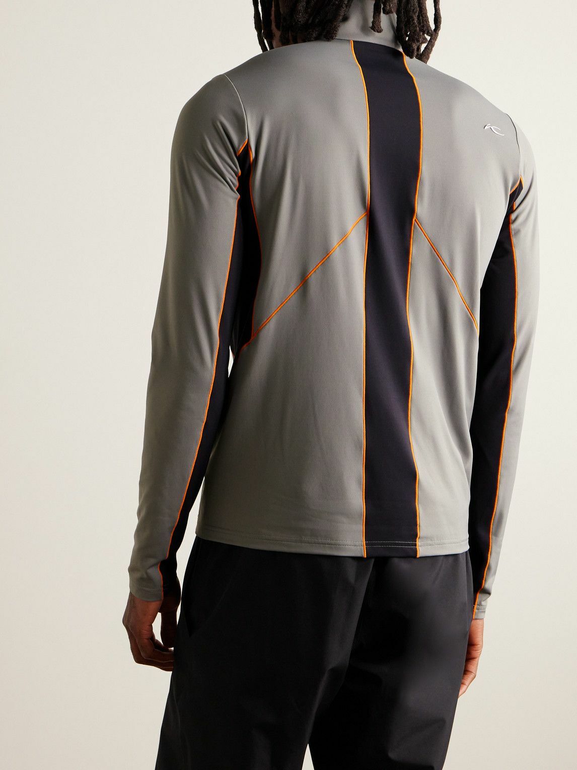 Kjus - Taos Slim-Fit Logo-Print VaporTemp Half-Zip Ski Mid-Layer - Gray ...