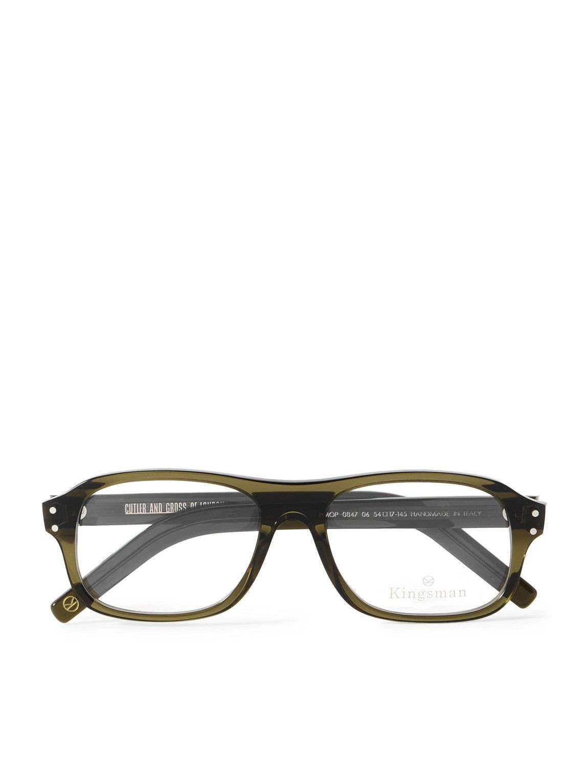 Kingsman - Cutler and Gross Square-Frame Acetate Optical Glasses Kingsman