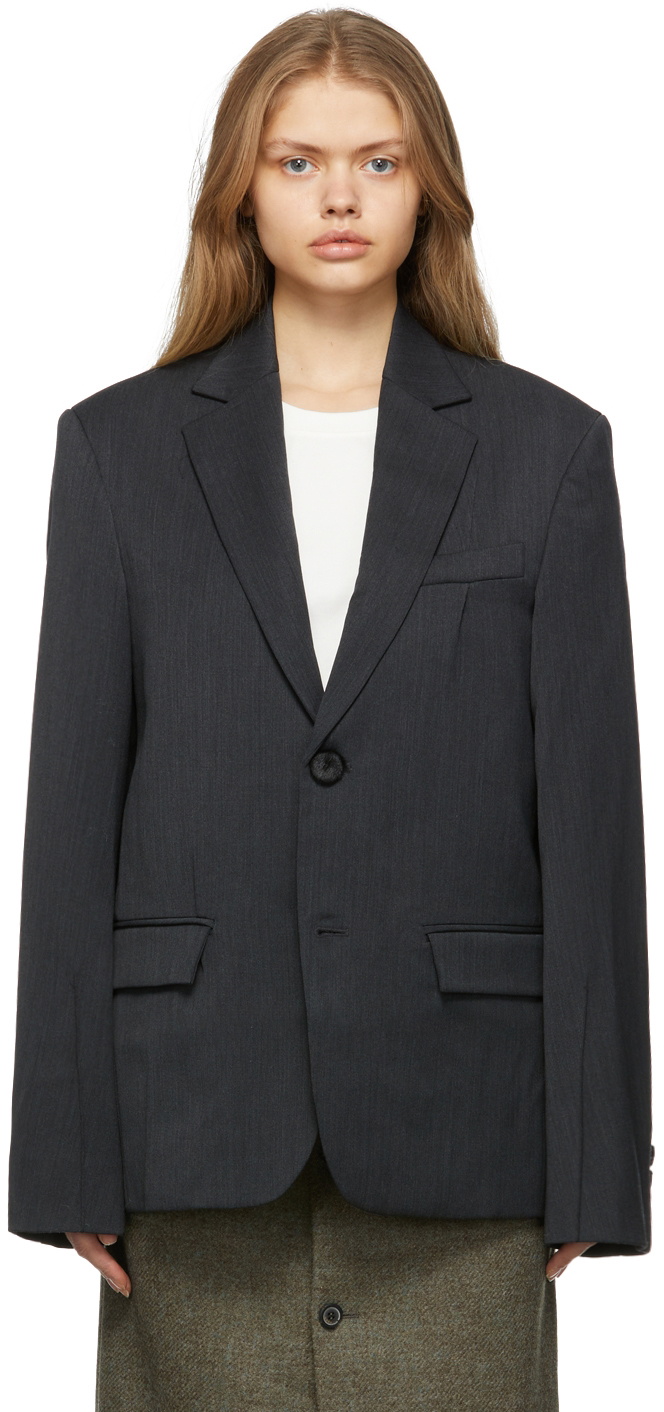 ADER error Grey Wool Blazer ADER error