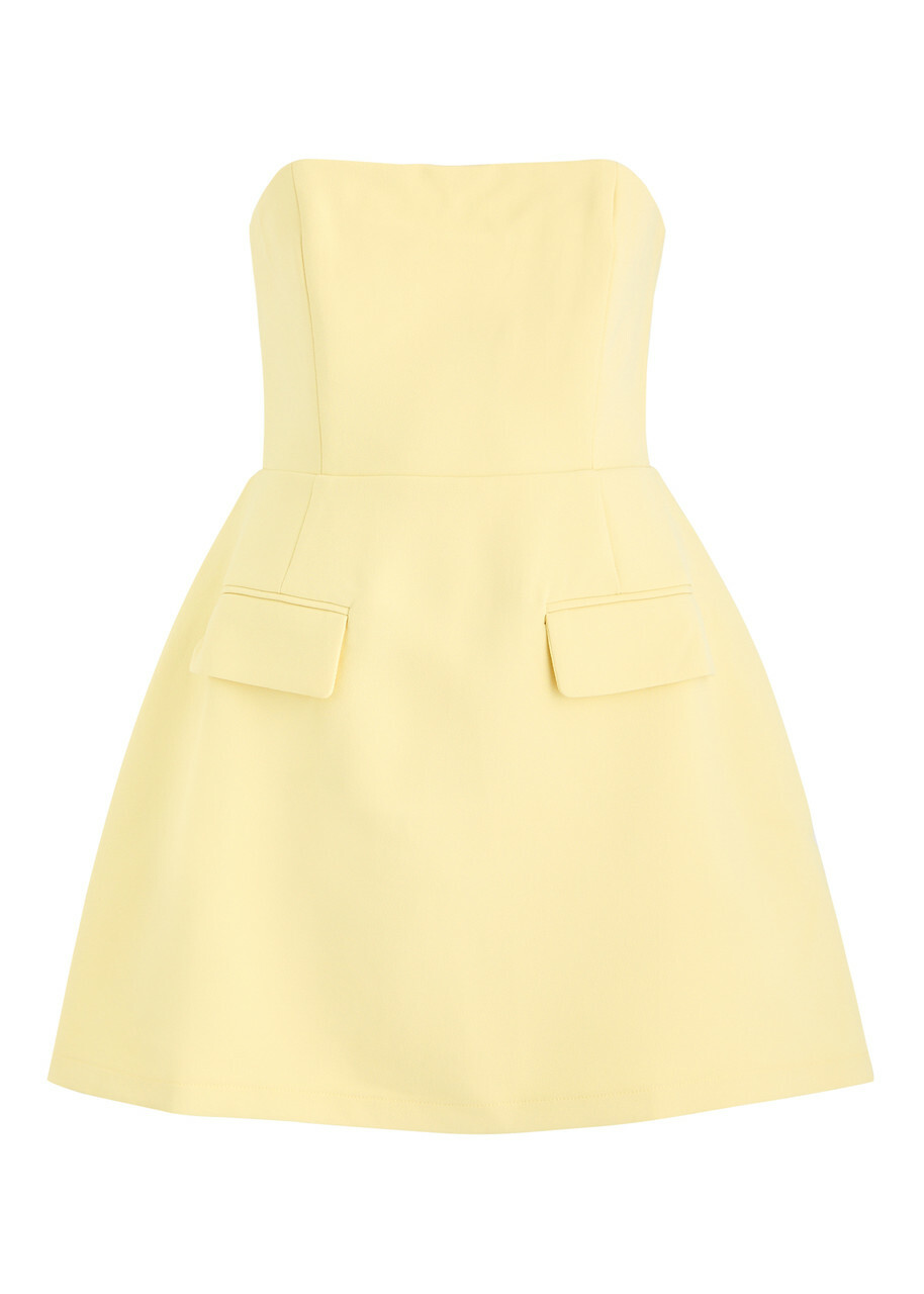 Odd Muse The Ultimate Muse Strapless Mini Dress Yellow Odd Muse