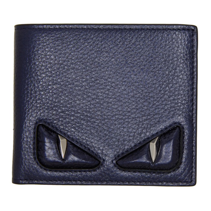 Fendi Blue Bag Bugs Bifold Wallet Fendi