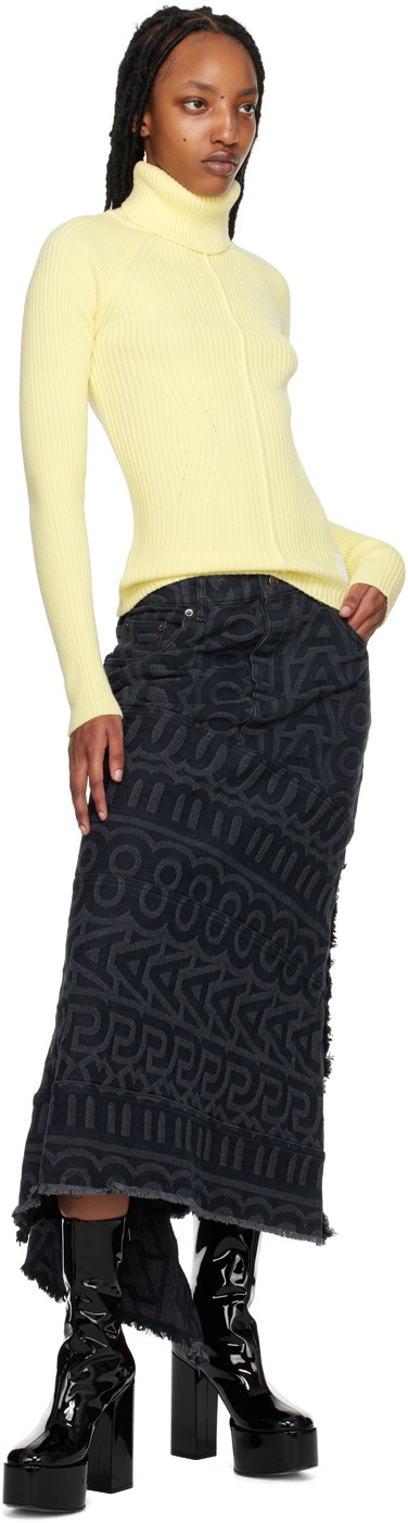 Marc Jacobs Yellow 'The Ribbed' Turtleneck Marc Jacobs