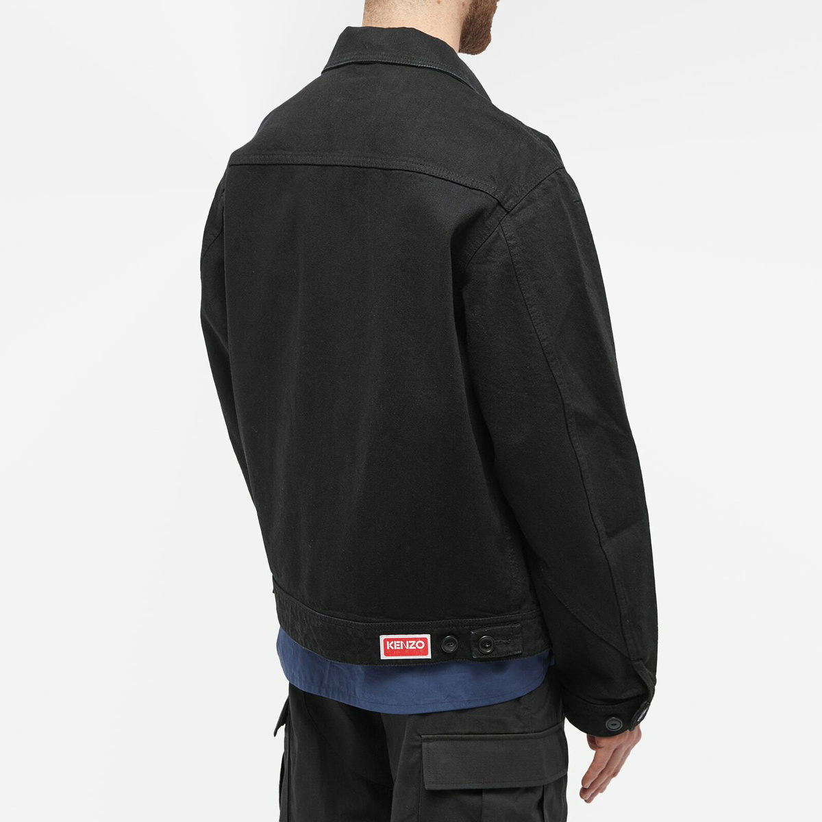 Kenzo Paris Men's Rinse Denim Jacket in Rinse Black Denim Kenzo