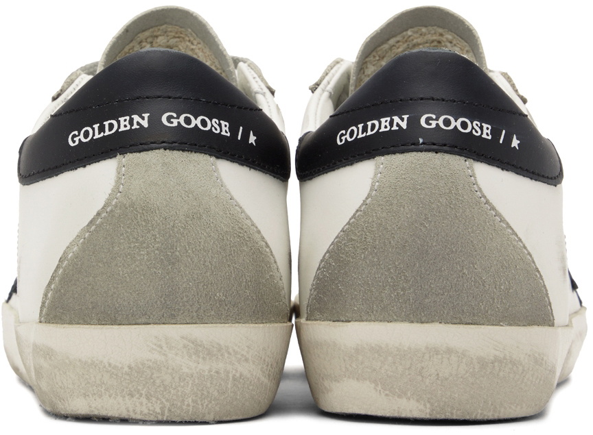 Golden Goose SSENSE Exclusive White & Black Super-Star Classic Sneakers ...