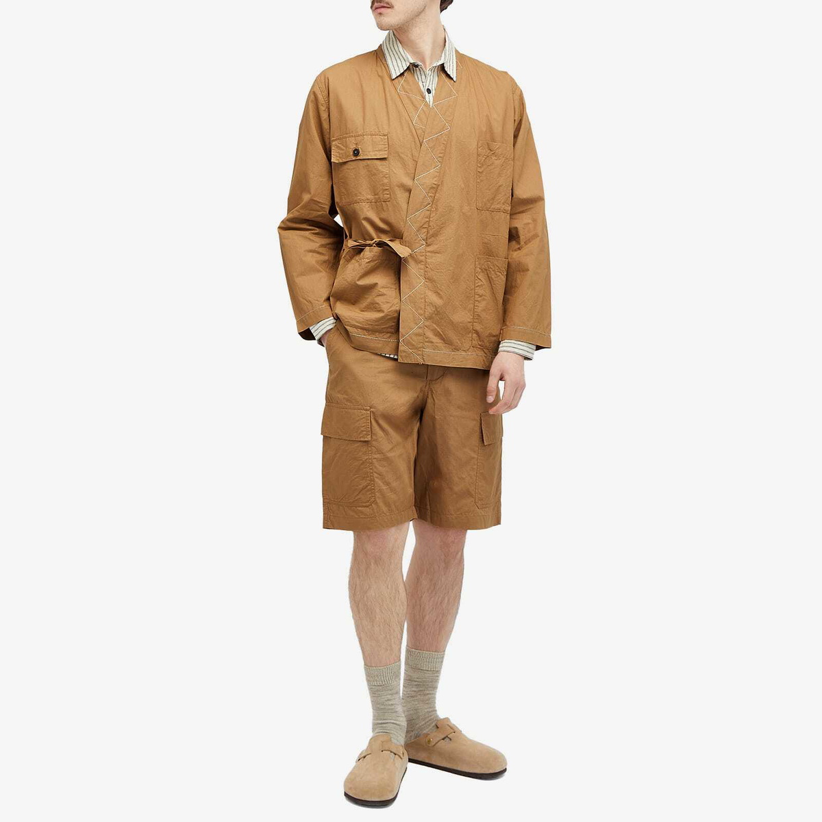 Universal Works Men's Broad Cloth Osaka Kyoto Work Jacket in Sand ...