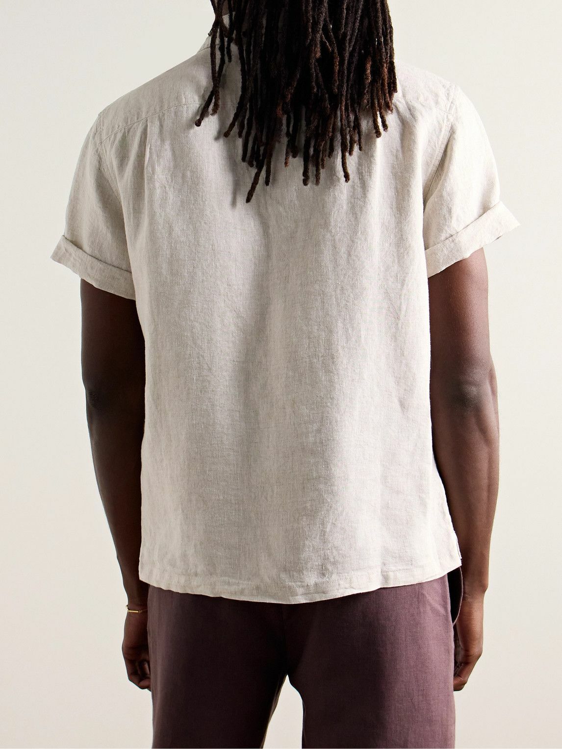 Alex Mill - Convertible-Collar Linen Shirt - Neutrals Alex Mill