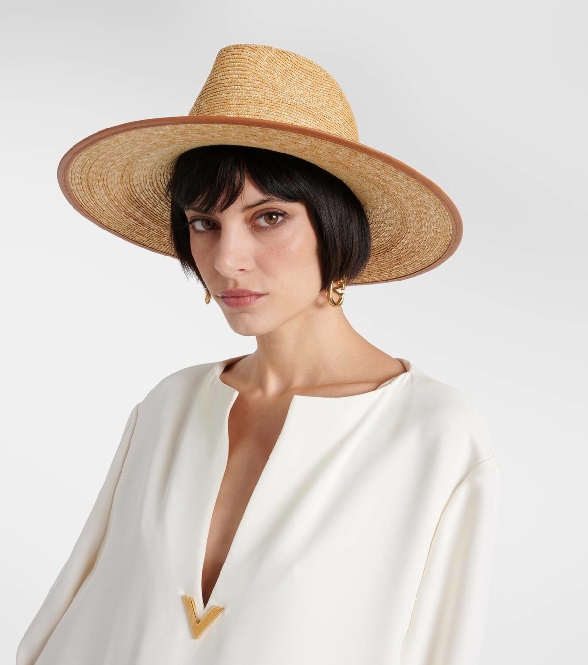 Valentino VLogo Signature straw Panama hat Valentino