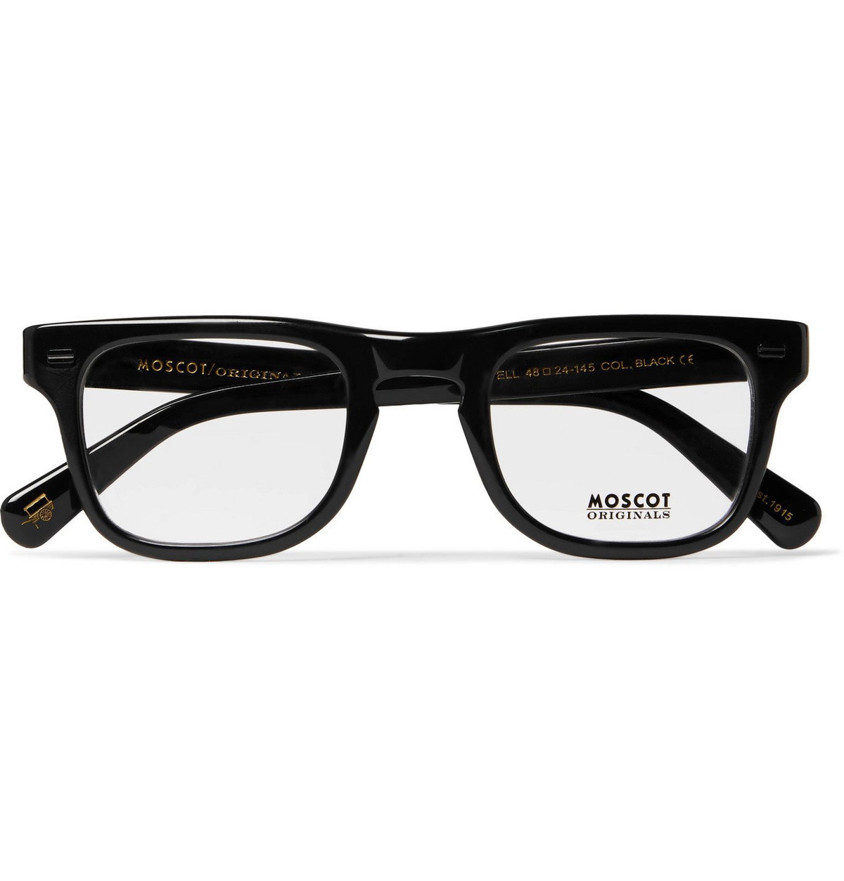 Moscot - Kavell Square-Frame Acetate Optical Glasses - Black Moscot