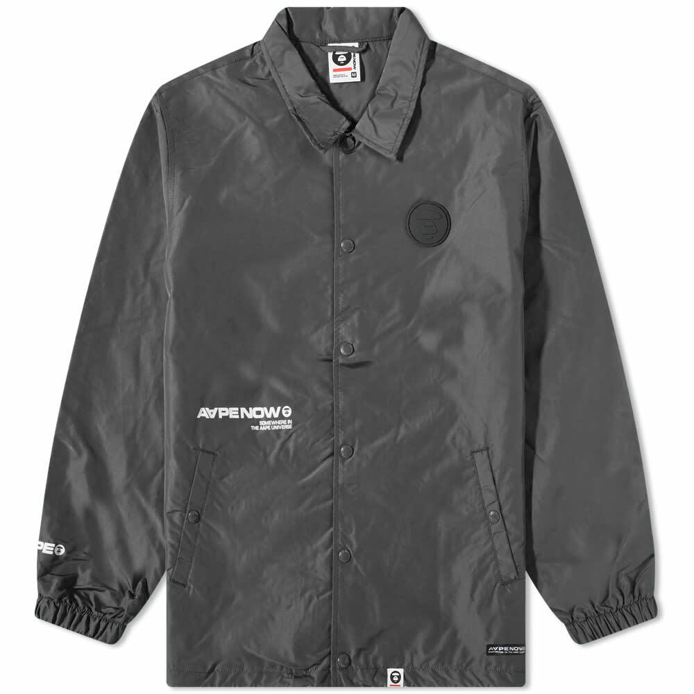 AAPE Men's Now Coach Jacket in Grey AAPE by A Bathing Ape