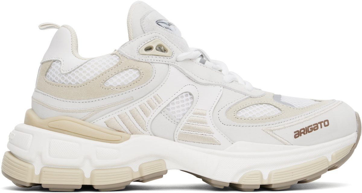 Axel Arigato White & Beige Sphere Runner Sneakers Axel Arigato