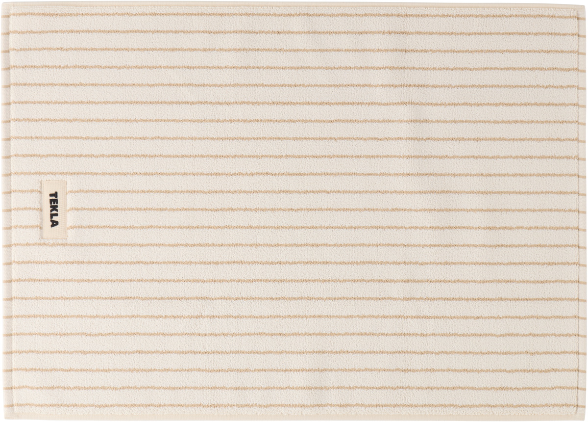 Tekla Off-White Terry Bath Mat Tekla Fabrics