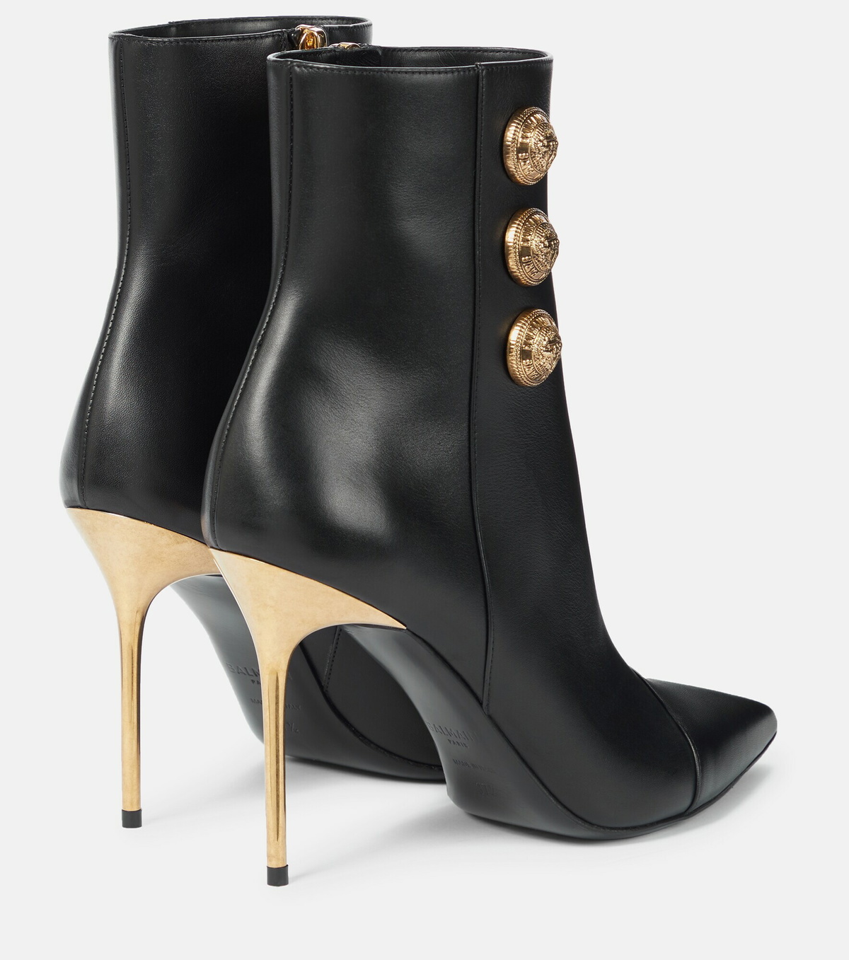 Balmain - Roni leather ankle boots Balmain