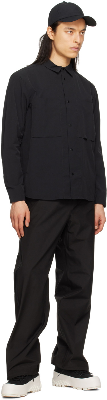 NORSE PROJECTS Black Jens Travel Light 2.0 Shirt Norse Projects