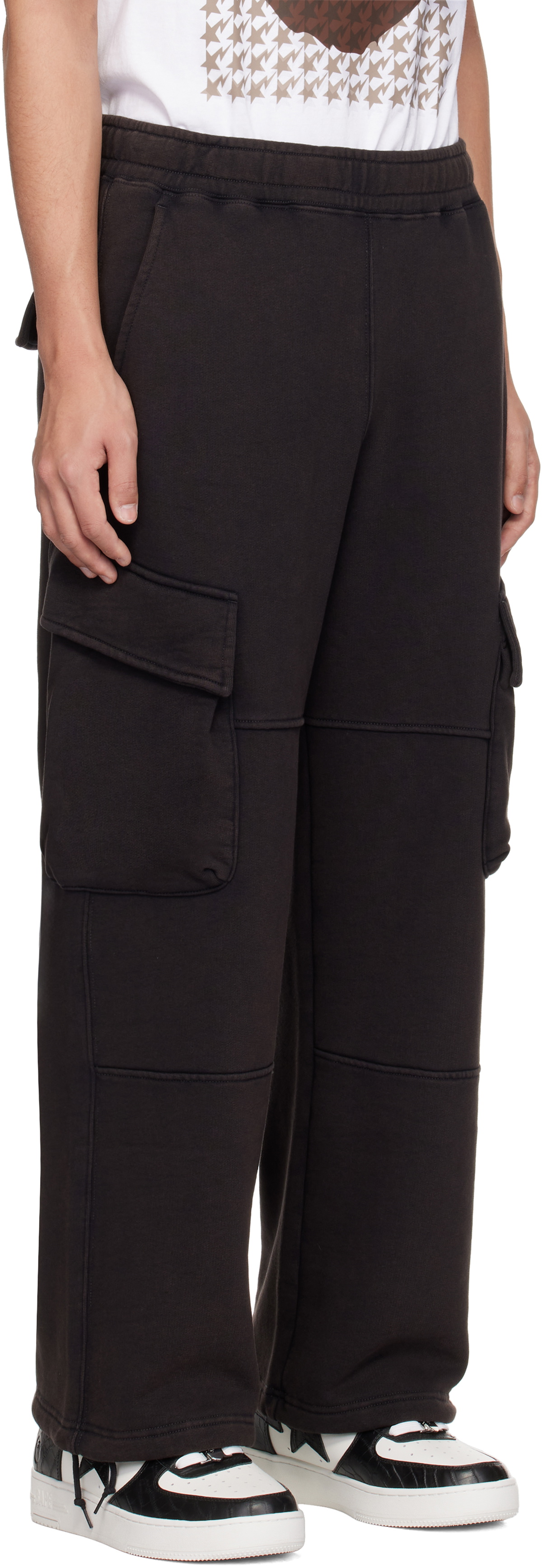 BAPE Black Faded Cargo Pants A Bathing Ape