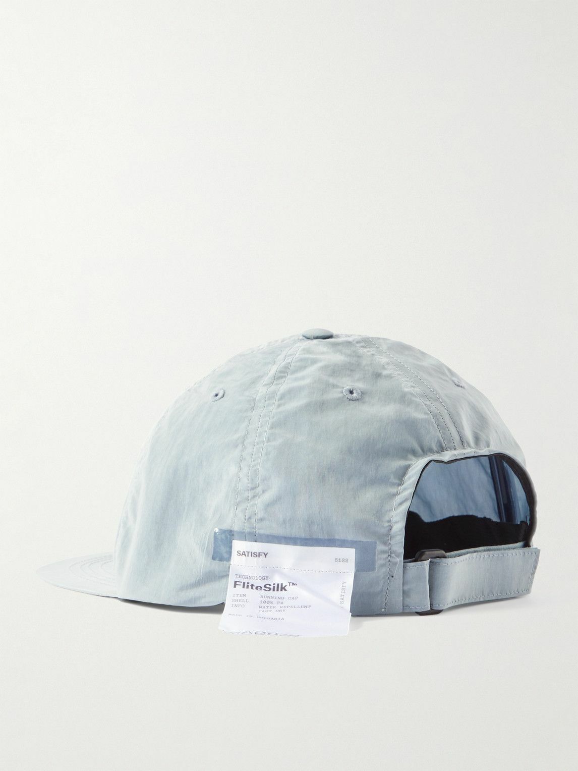Satisfy - Logo-Embroidered FliteSilk™ Cap - Blue Satisfy