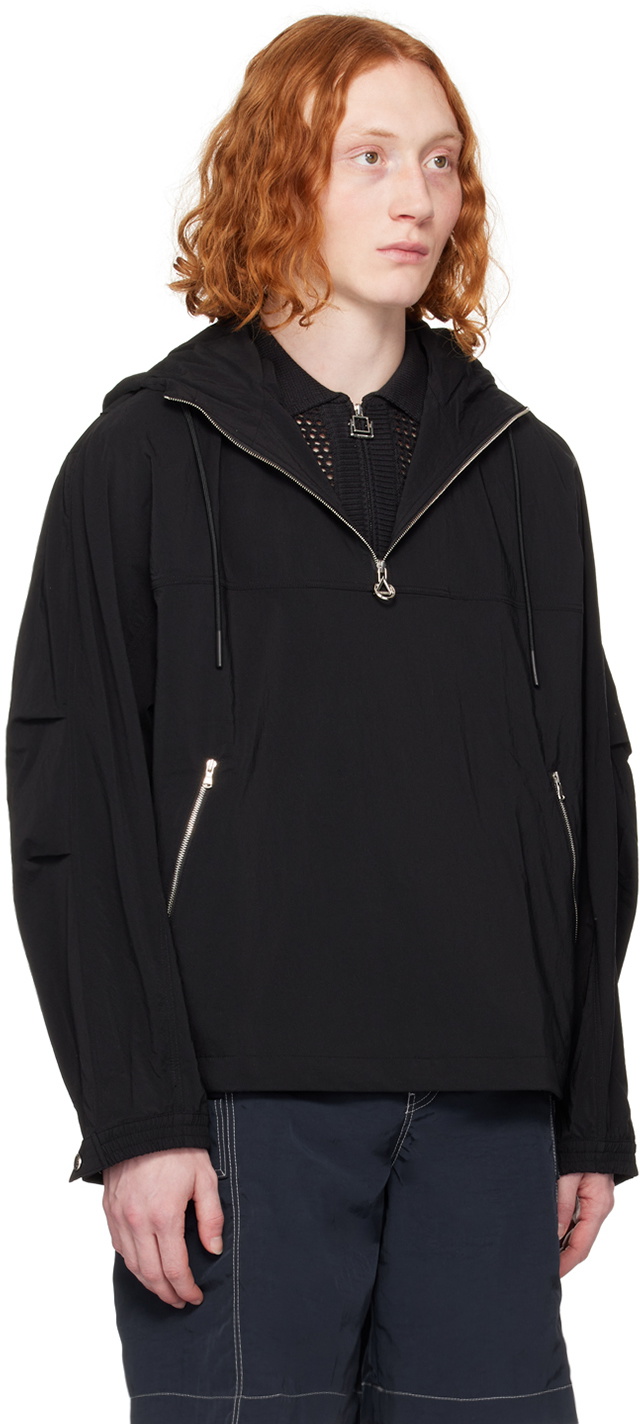 Solid Homme Black Half-Zip Jacket Solid Homme