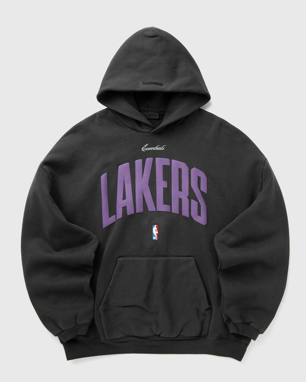Fear of God Essentials LAKERS 90'S HOODIE Black Mens Hoody Fear Of God ...