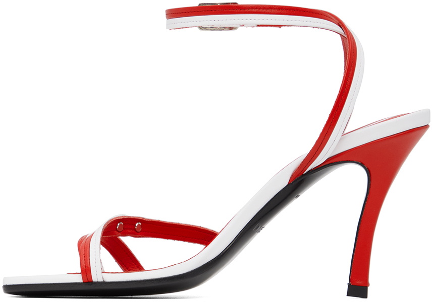 Diesel Red & White D-Venus Heeled Sandals Diesel