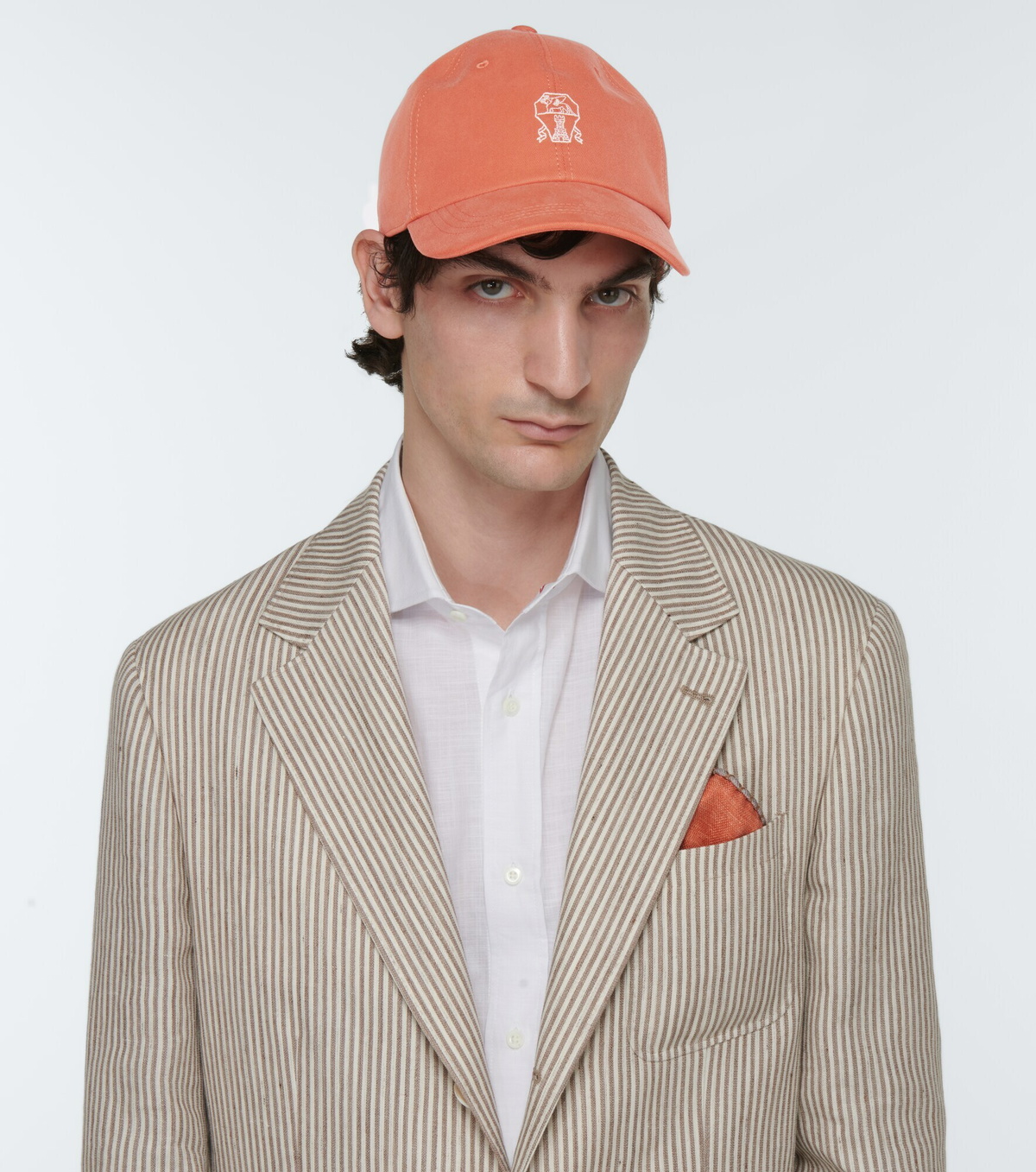 Brunello Cucinelli - Embroidered cotton baseball cap Brunello Cucinelli