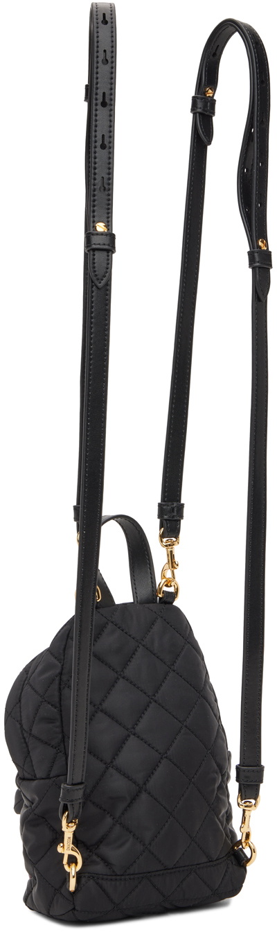 Moschino Black Mini Quilted Backpack Moschino