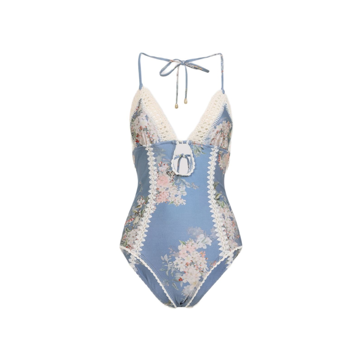 Zimmermann Cascadian Keyhole Crochet One-piece Zimmermann