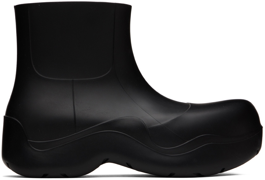 Bottega Veneta Black Puddle Boots Bottega Veneta